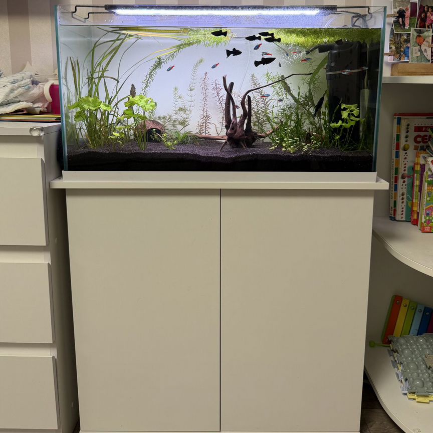 Аквариум с тумбой 100л