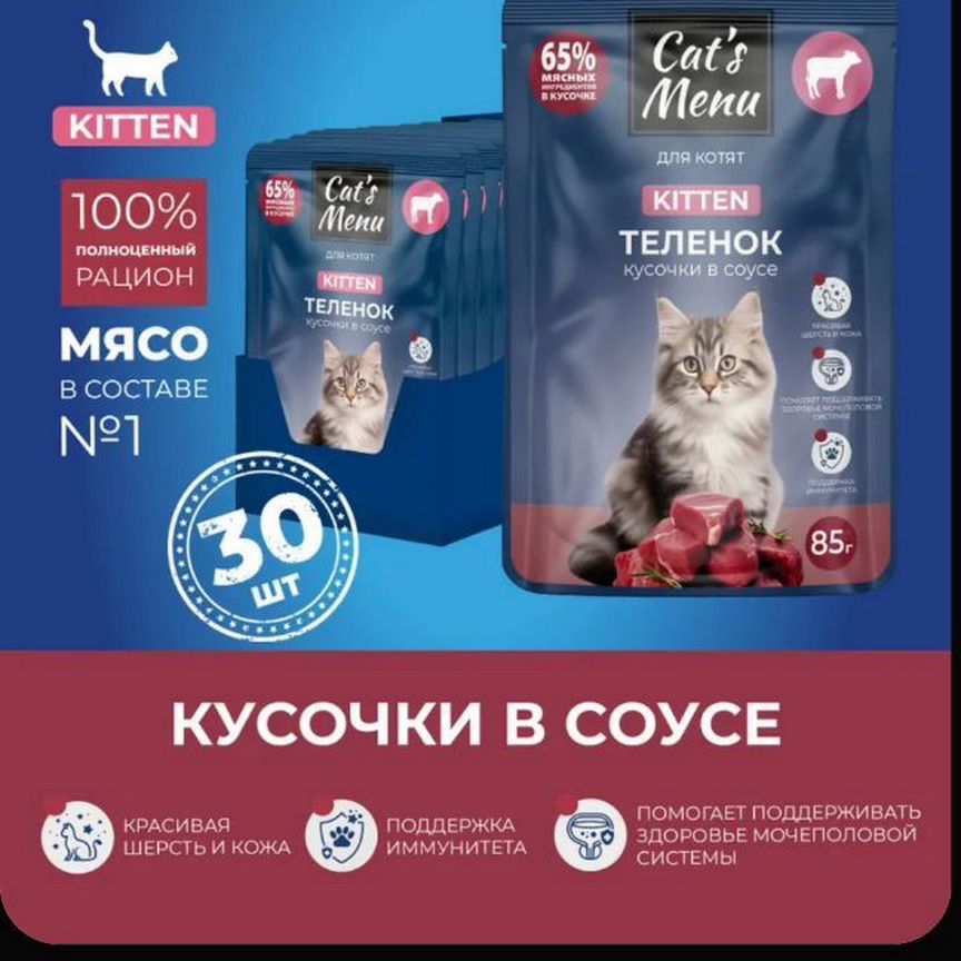 Влажный корм для котят