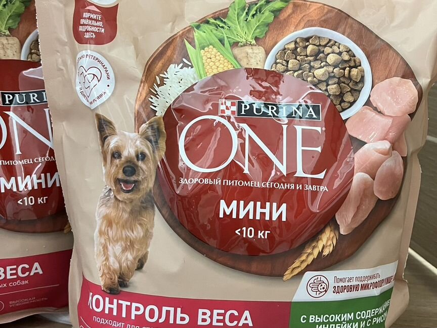 Сухой корм для собак Purina one mini контроль веса