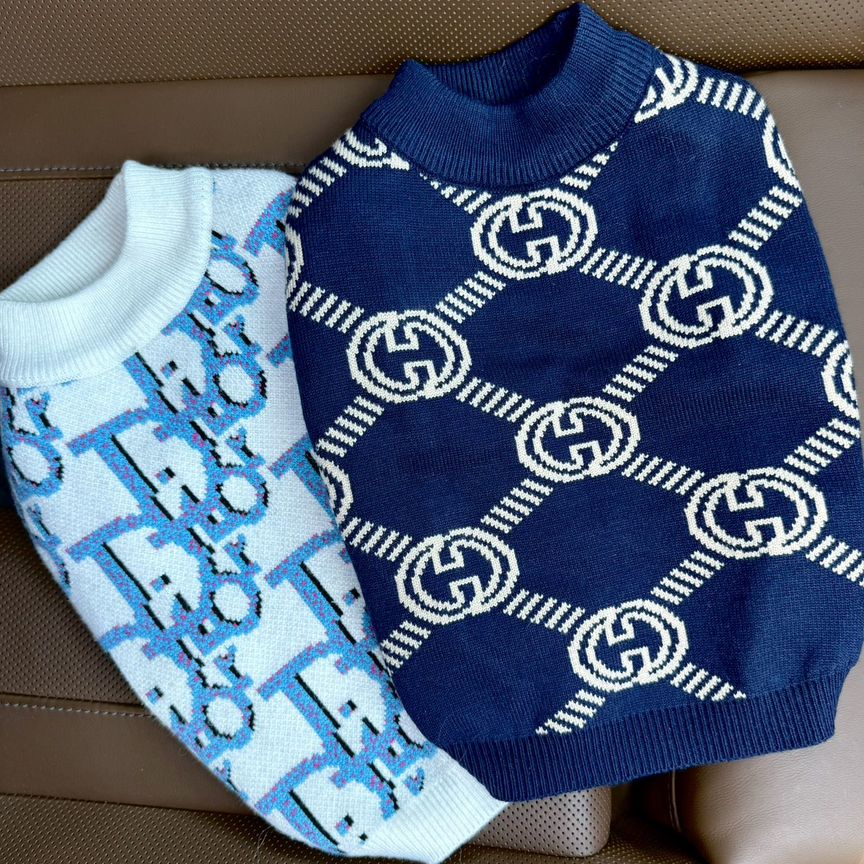 Свитер Gucci синий -S;M;L;XL - одежда для собак