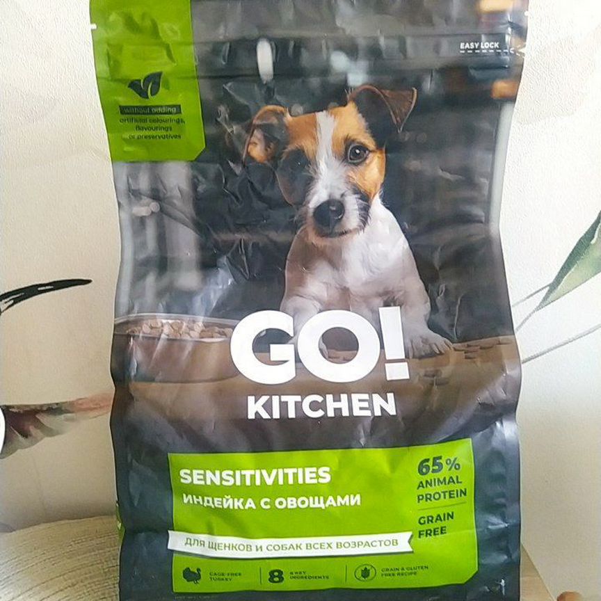 Корм для собак go kitchen новый