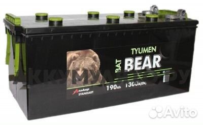 Аккумулятор Медведь batbear 6CT-190 LA болт купить в Челябинске АЛЬКОР ...