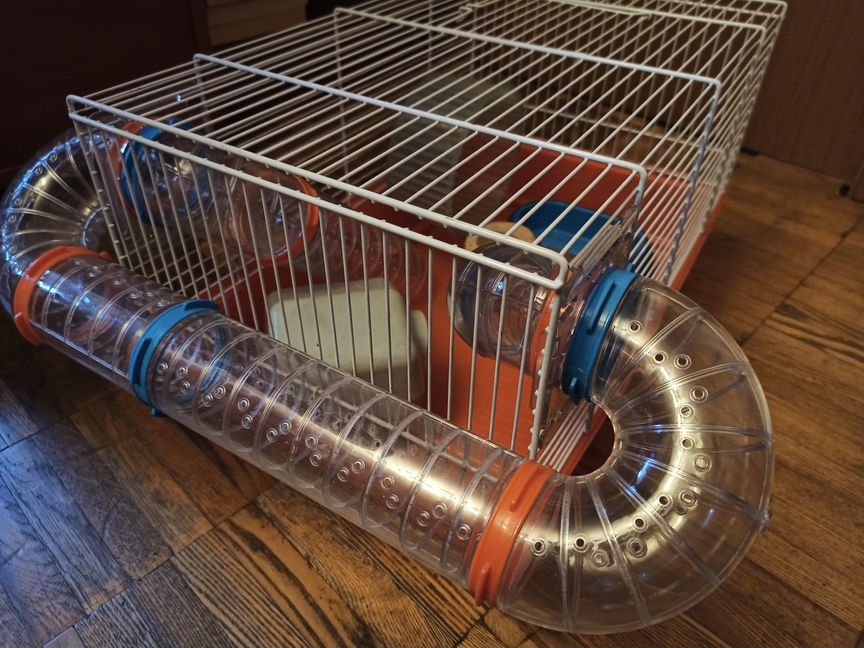 Клетка для хомяка с тоннелями и переноска