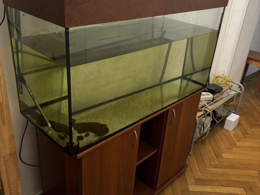Аквариум с тумбой 200л+ фильтр +Терморегулятор
