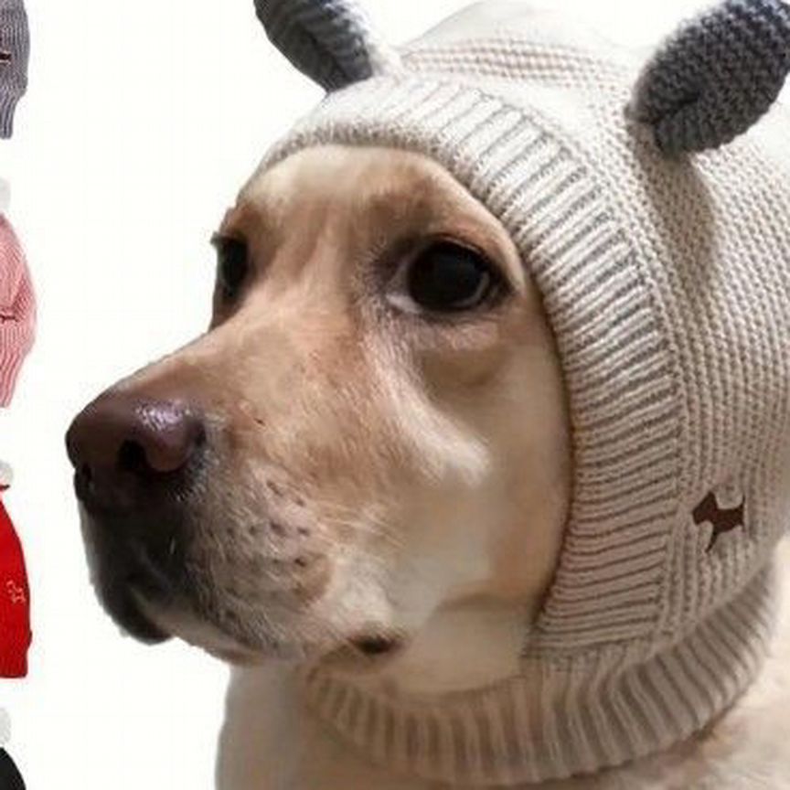 Шапка для собак средних и крупных пород