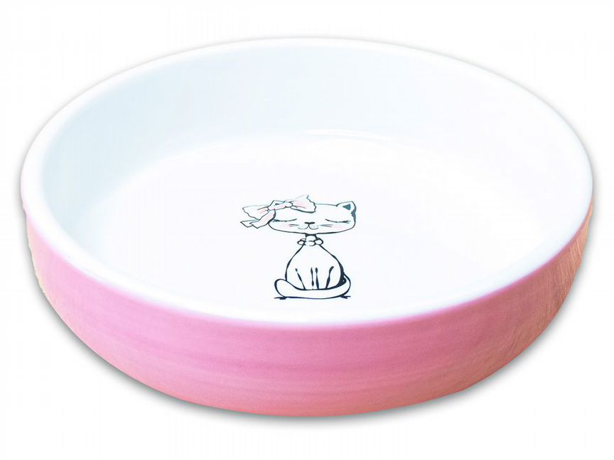Mr.Kranch миска "кошка с бантиком" кера