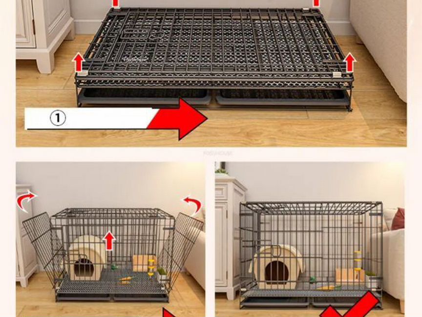 Складная клетка для животных
