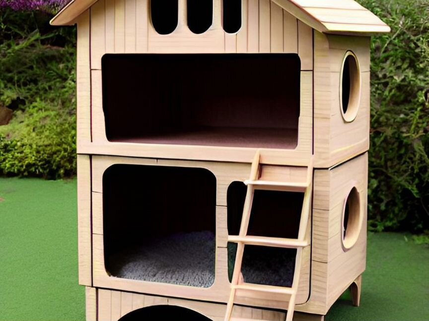 Изготовление домиков для кошек и собак