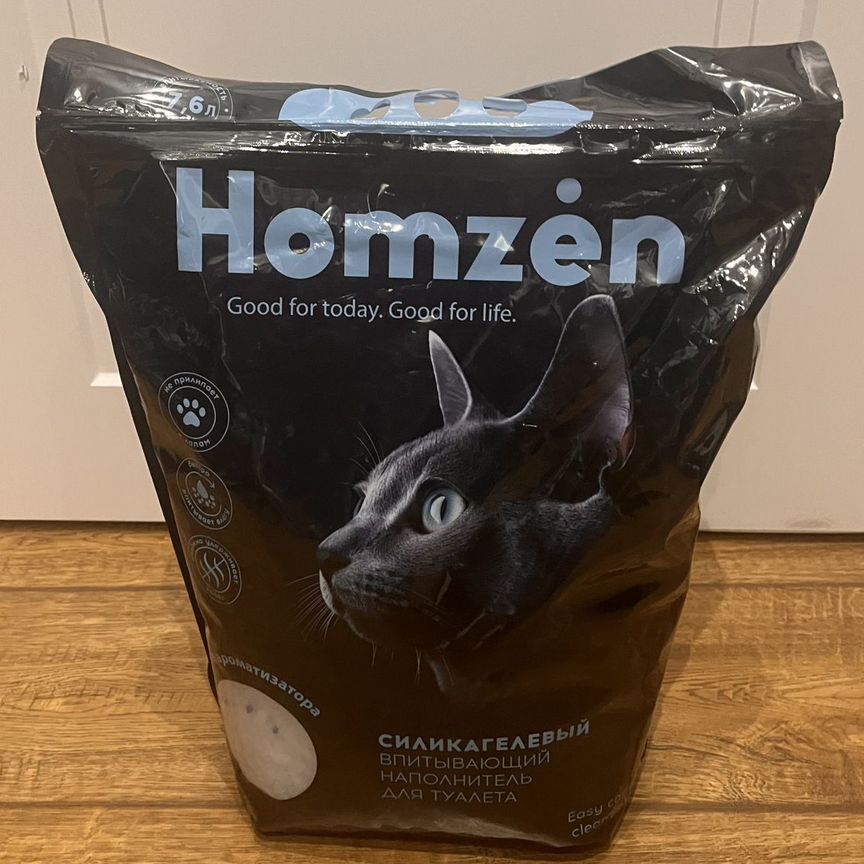 Наполнитель для кошек силикагелевый Homzen 3.2кг