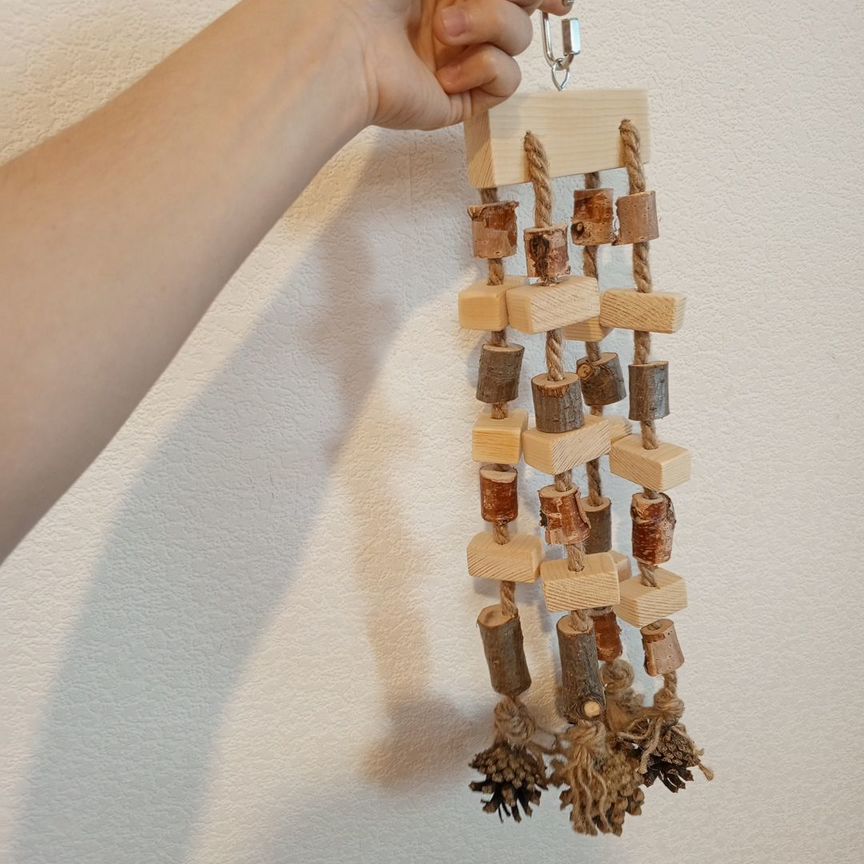 Новые эко игрушки для средних и крупных попугаев