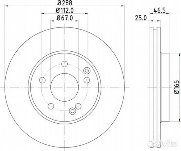 Диск тормозной mercedes C-class CLK-class E-class купить в Москве с ...