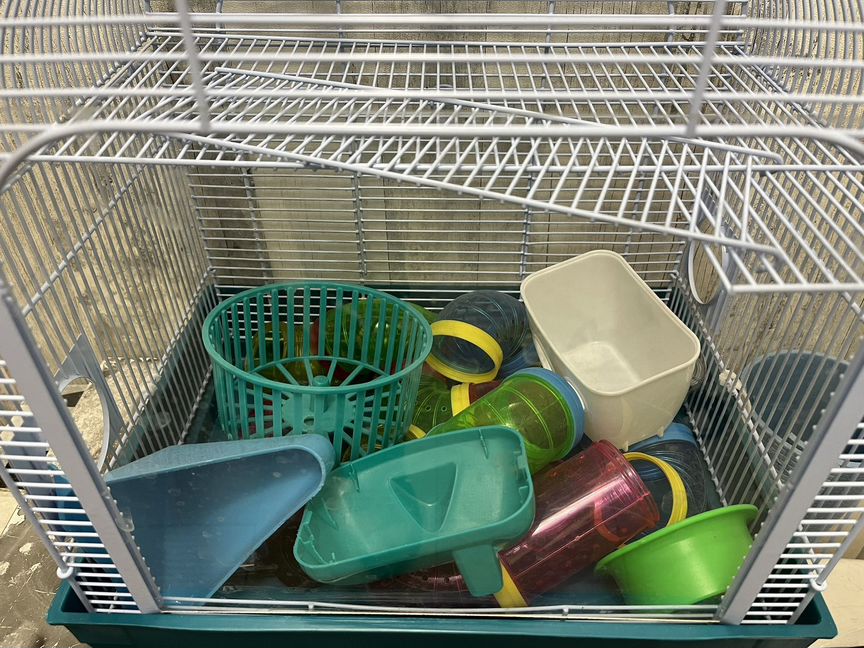 Клетка для хомяка с трубами