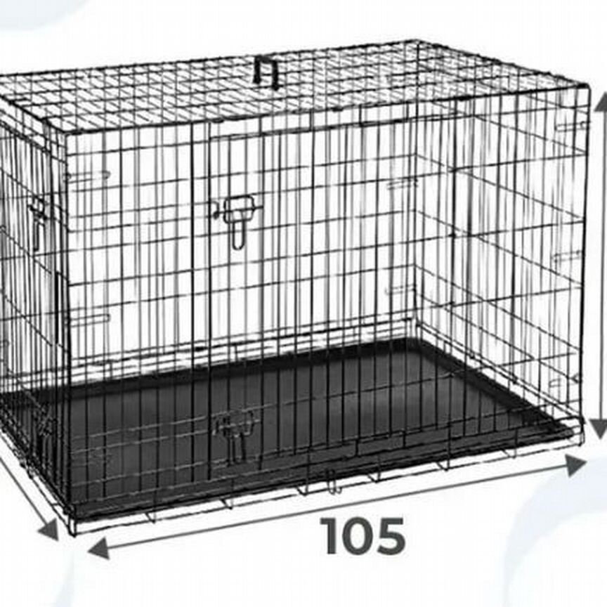 Клетка для собак 105х67х72 см