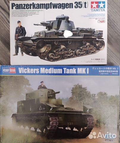 Сборные модели Pz.35t и Vickers Medium Mk.I купить в Армавире | Хобби и отдых | Авито