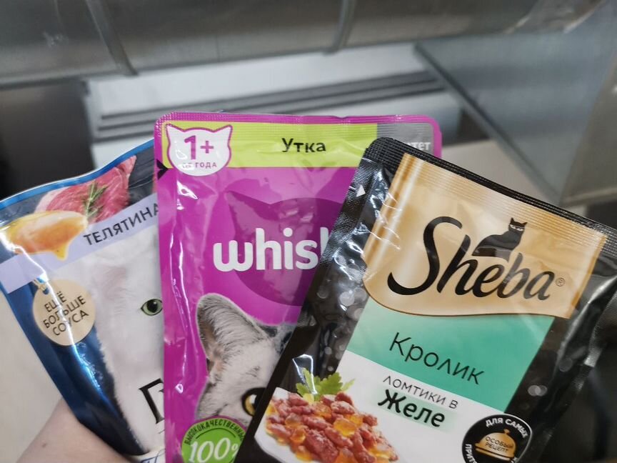 Влажный корм для кошек вискас