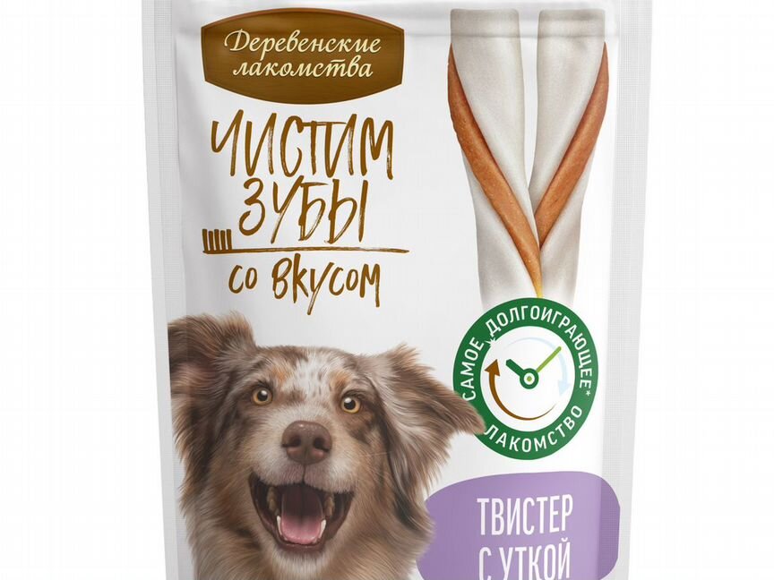 Деревенские лакомства твистер с уткой для собак &q