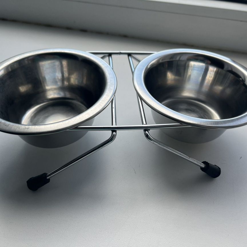 Миска для животных двойная