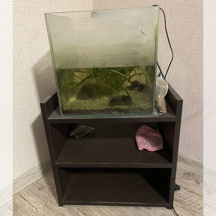 Продам тумба и аквариум,фильтр,освещение,сифон