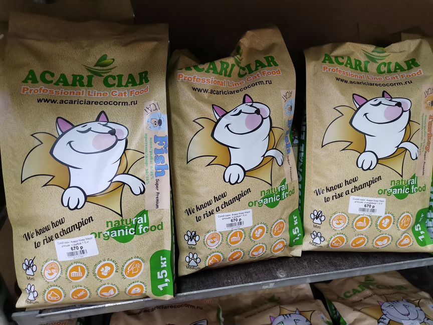 Корм для кошек Акари Киар