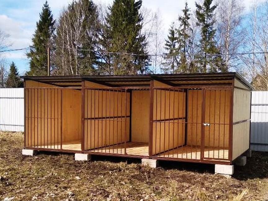 Вольеры будки уличные ограждения монтаж