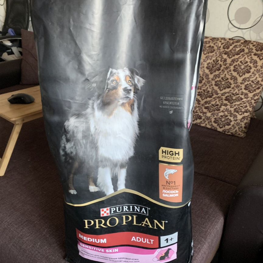 Корм для собак proplan sensetive skin 4,5кг