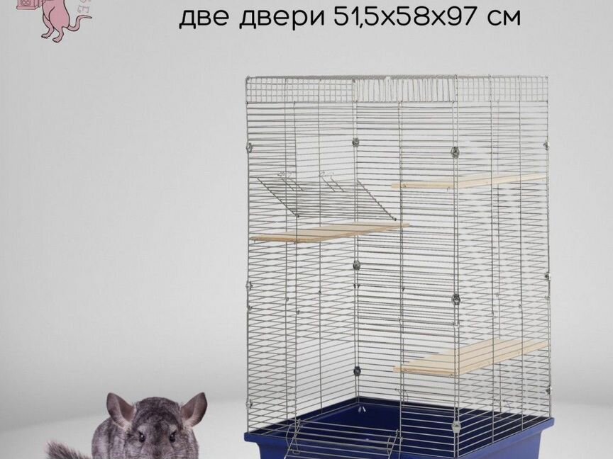 Клетка большая + полочки ferplast