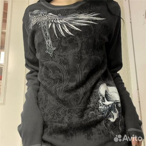 Лонгслив affliction sk8 y2k архив emo няшка купить в Мурманске | Личные ...