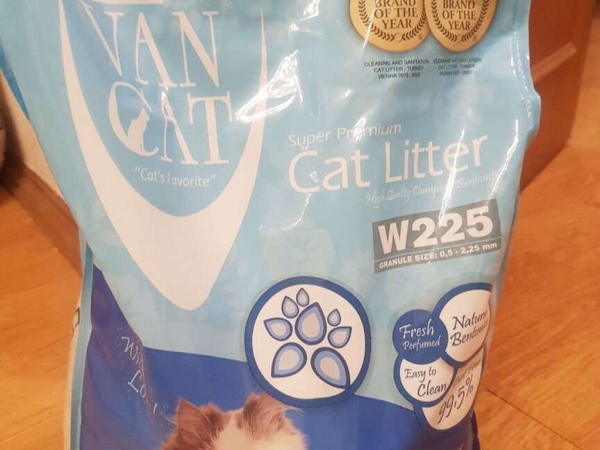 Наполнитель Van Cat для кошачьего туалета комкующ