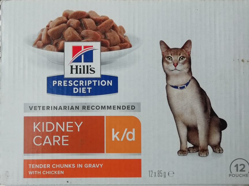 Hill's k/d Паучи курицей, упаковка 12 шт х 85 гр