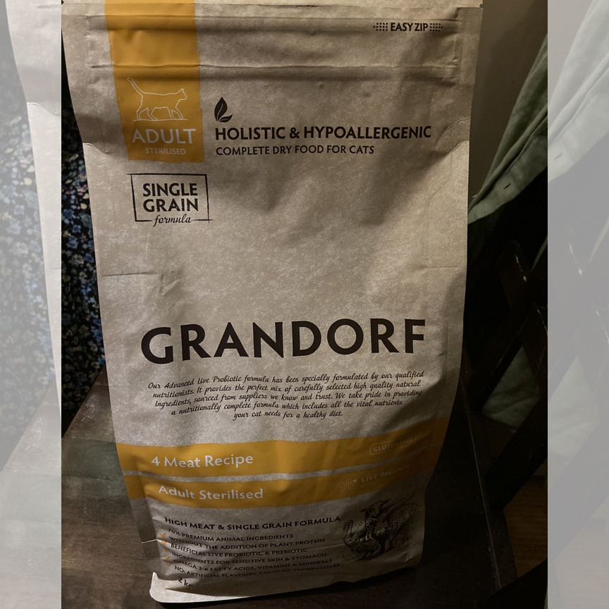 Корм для кошек grandorf 2 кг для стерилизованных