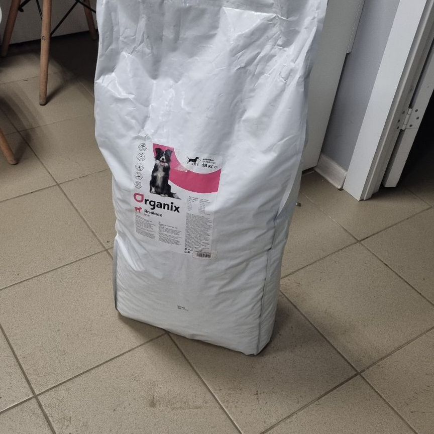 Корм для собак organix ягненок рис 18кг