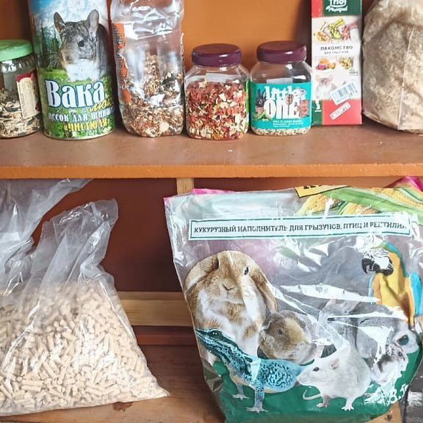 Корм для животных, опилки