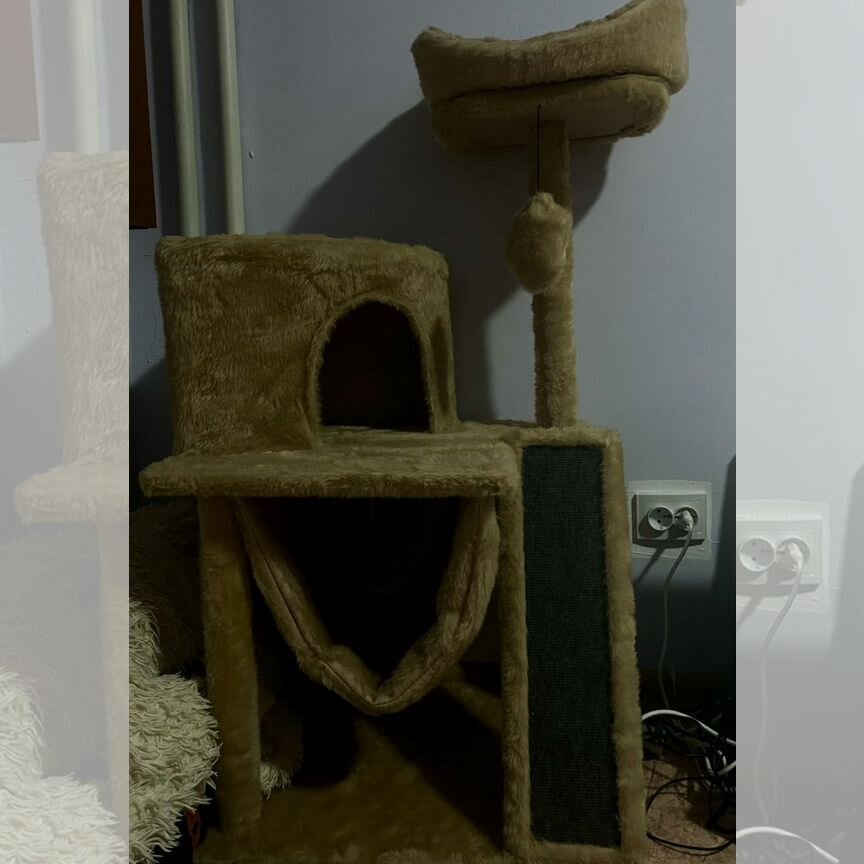 Домик для кошки с когтеточкой