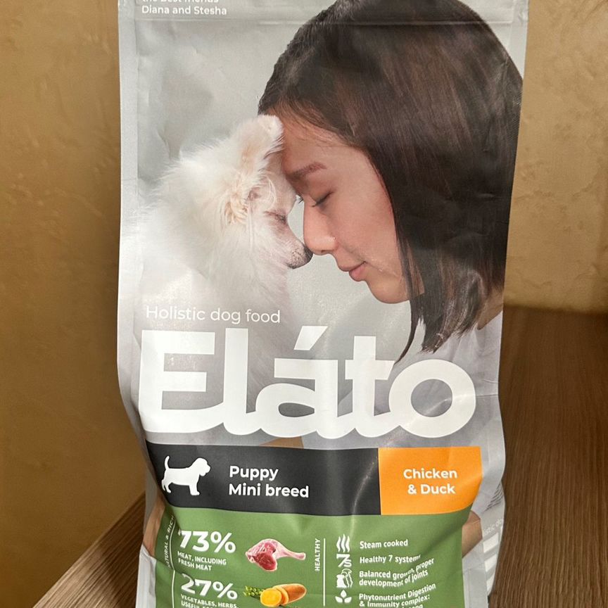 Сухой корм холистик для щенков Elato Holistic