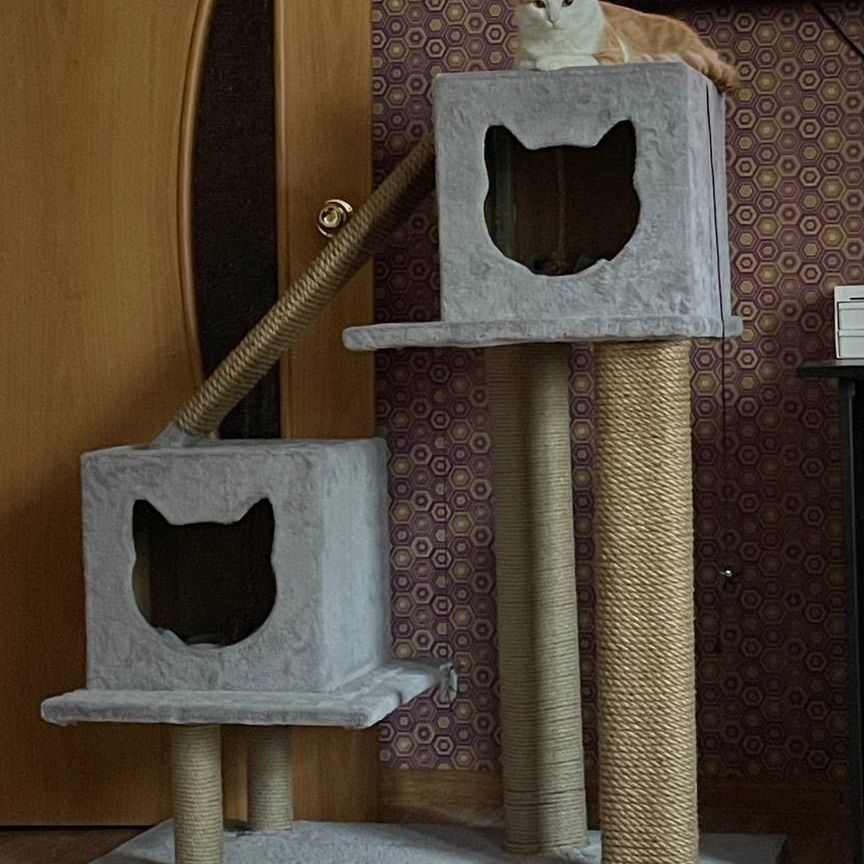 Домик для кошки с когтеточкой