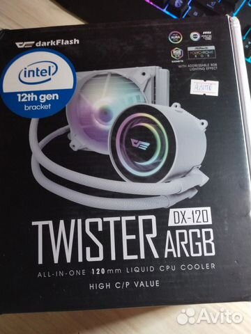 Водяное охлаждение darkflash dx120 white купить в Москве | Электроника ...