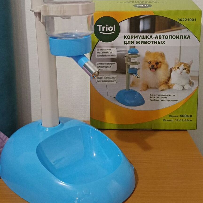 Поилка для собак сухие усы Triol