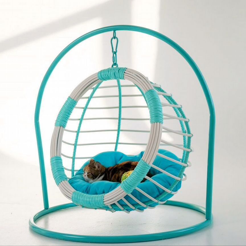 Подвесное кресло кокон из ротанга