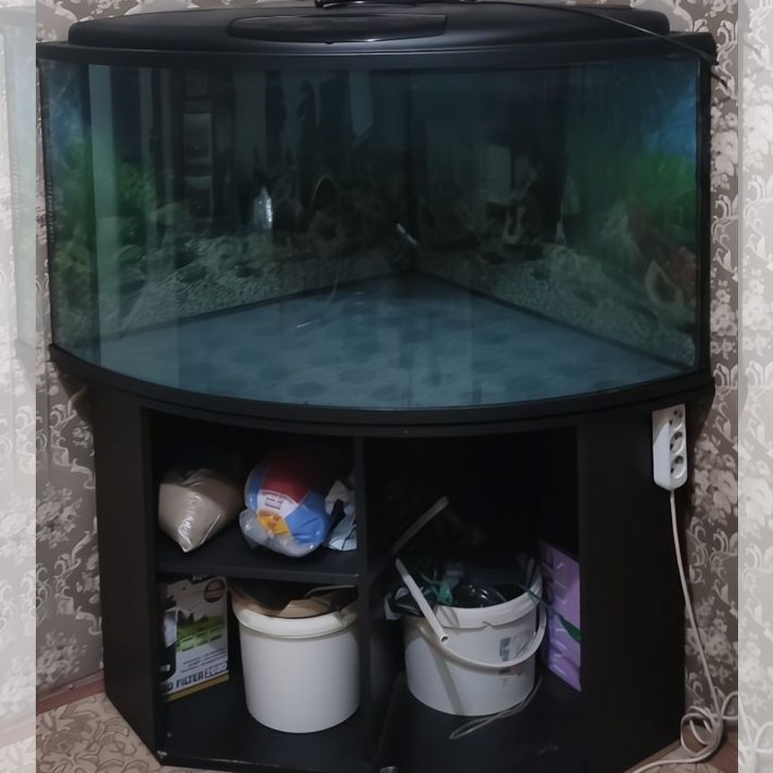 Аквариум 450 литров с тумбой бу