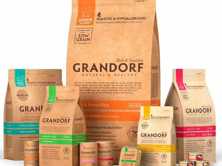 Корм для кошек и собак Grandorf (Грандорф)