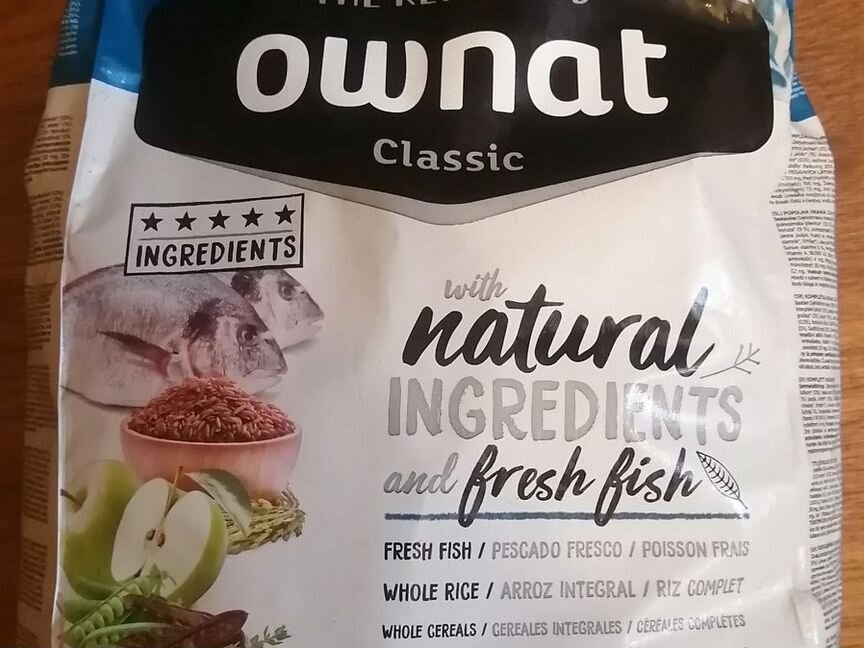 Ownat classic сухой корм для собак с рыбой, 4 кг