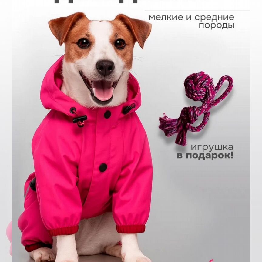 Дождевик для средней собаки