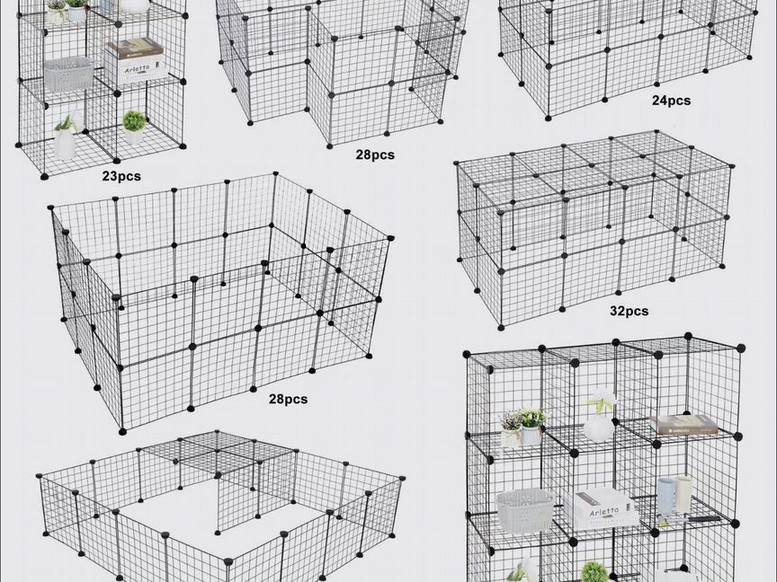 Вольер для животных Dogland, 24 секции 35х35 см