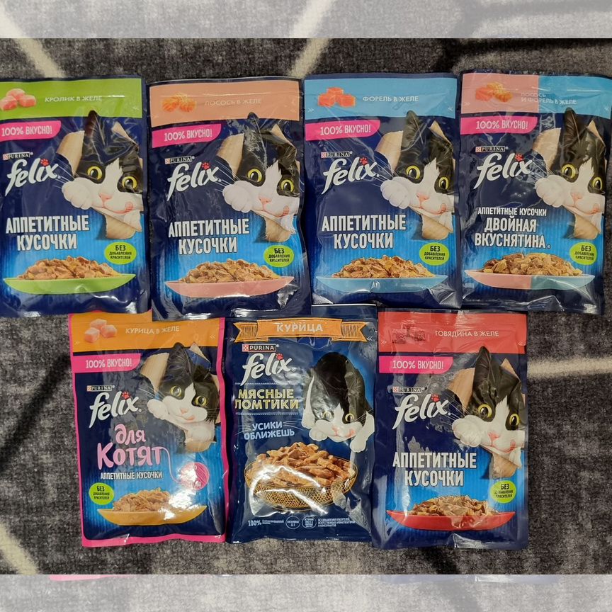 Корм для кошек felix