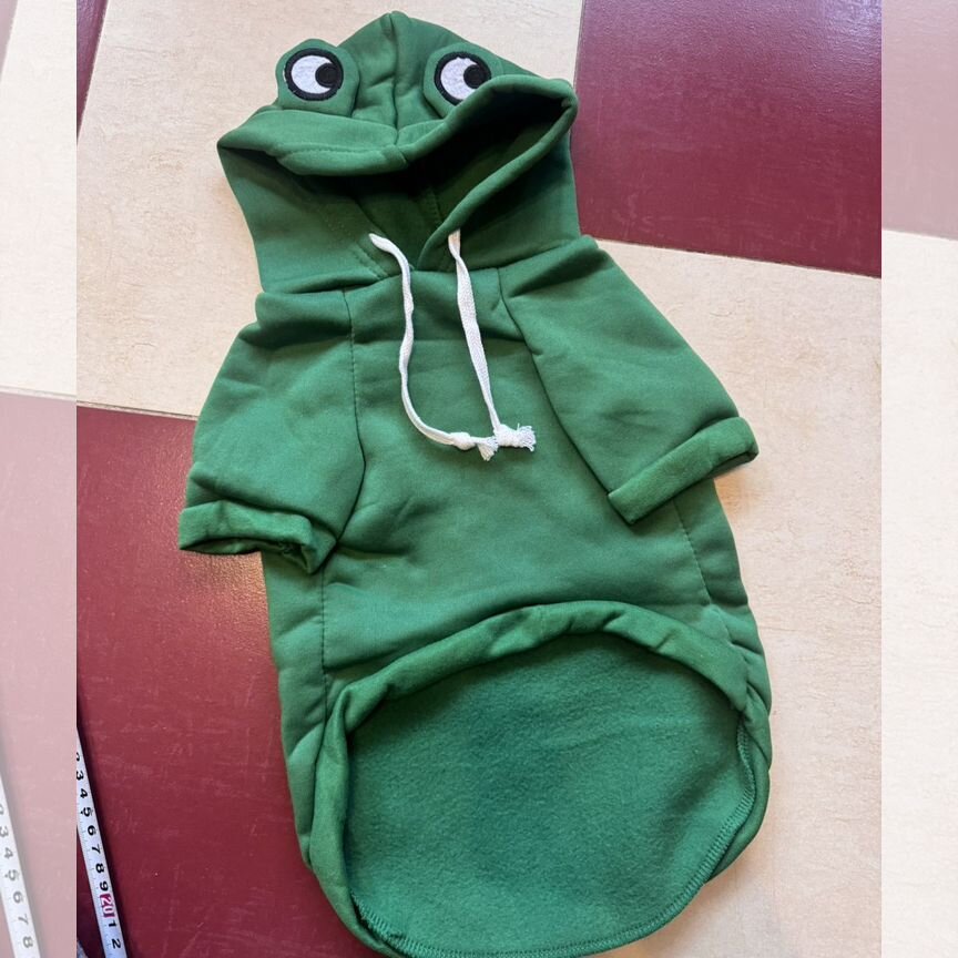 Толстовка для собак лягушка