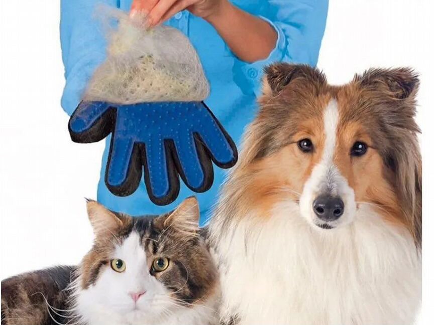 Массажная перчатка для животных