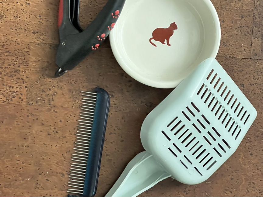 Предметы для ухода за кошкой