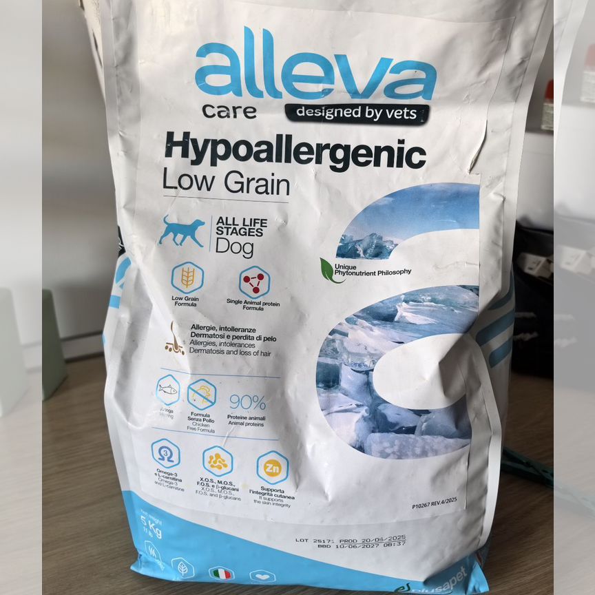 Корм для собак Alleva Hypoallergenic Low Grain