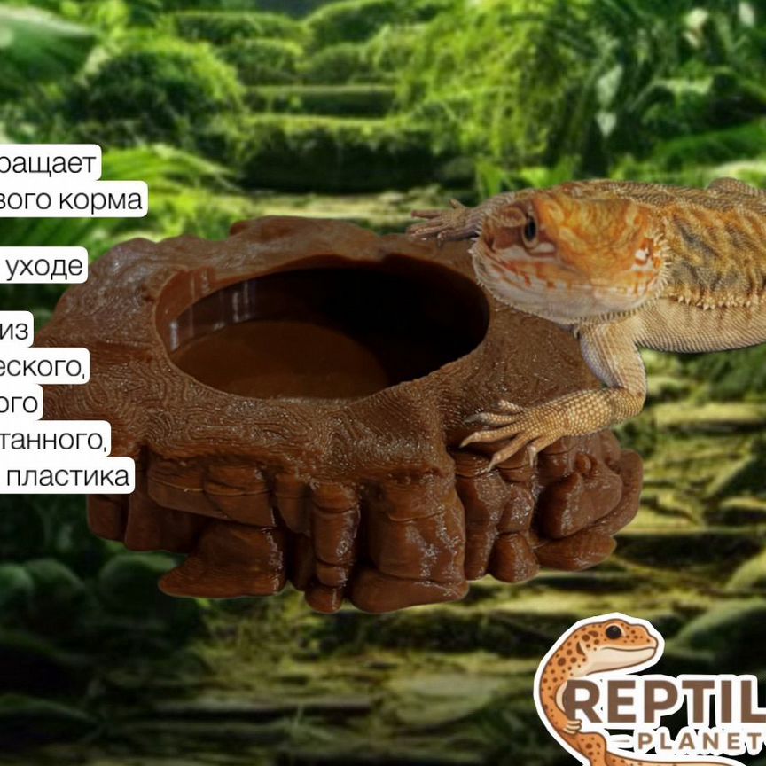 Миска-антипобег для рептилий
