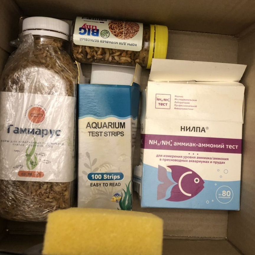 Тест полоски для аквариума гаммарус